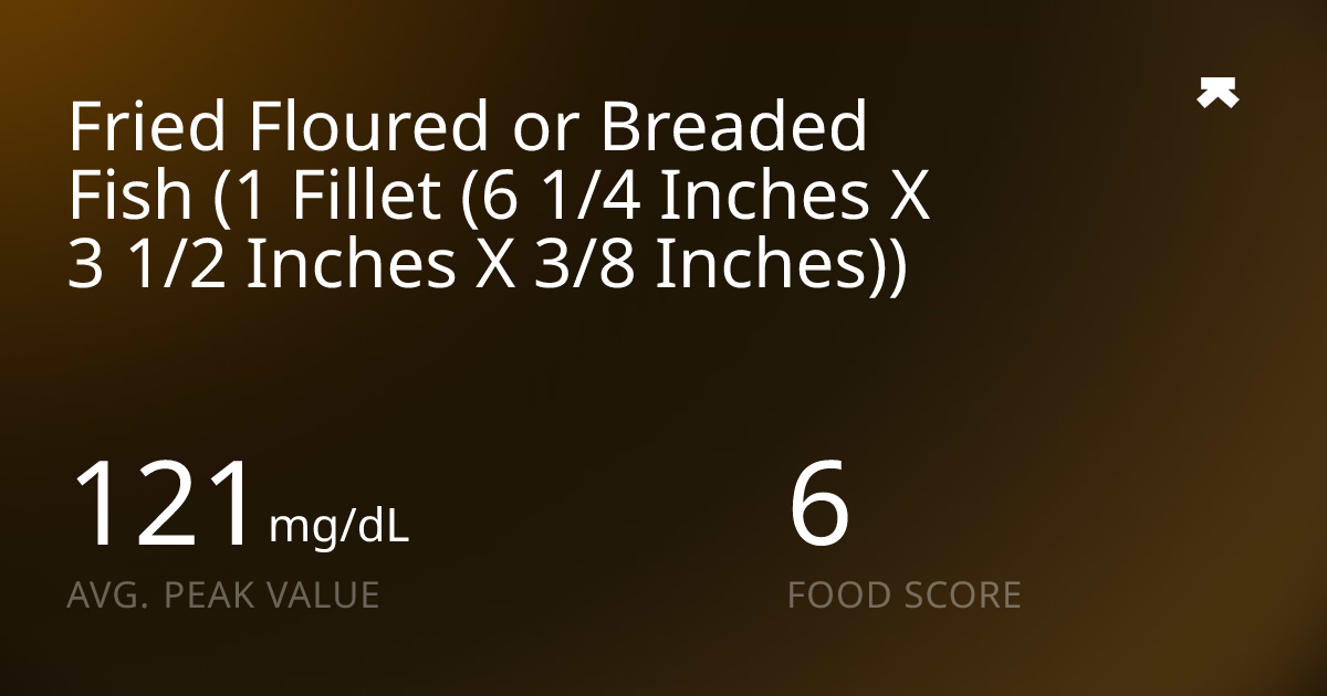 Fried Floured or Breaded Fish (1 Fillet (6 1/4 Inches X 3 1/2 Inches X ...